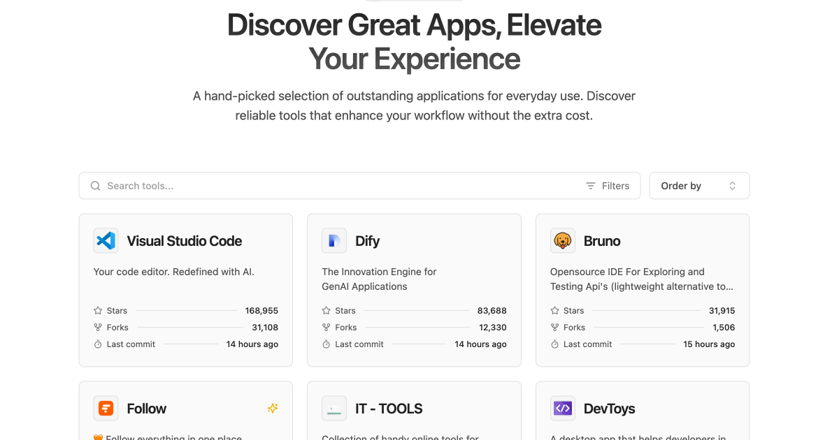 Discover Great Apps, Elevate Your Experience